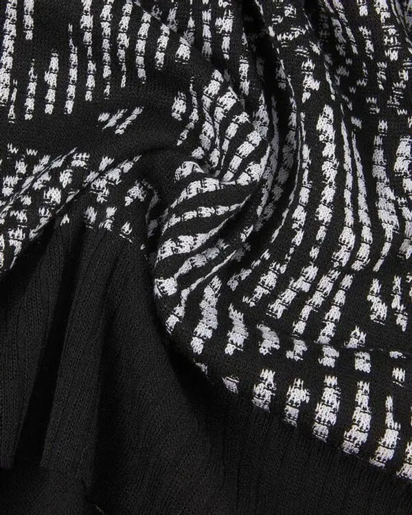 Misook Animal Abstract Jacquard Soft Knit Midi Skirt