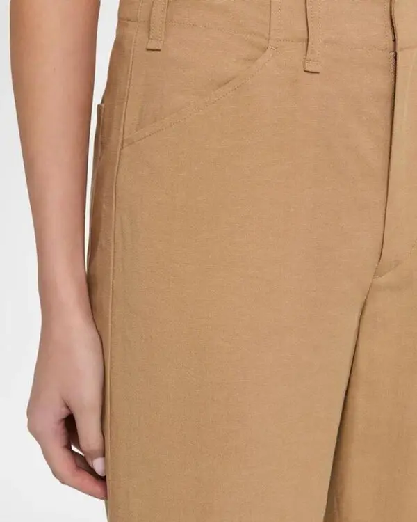 Rag & Bone Allison Crop Flared Pants - Fawn