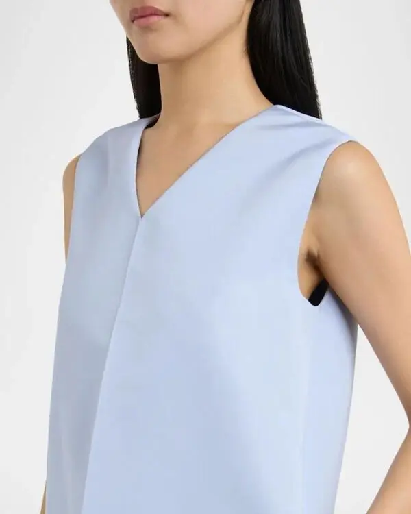 JIL SANDER V-neck Sleeveless Shift Dress