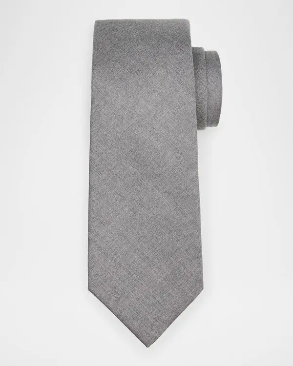 Kiton Apos;s Solid Wool 7-fold Tie