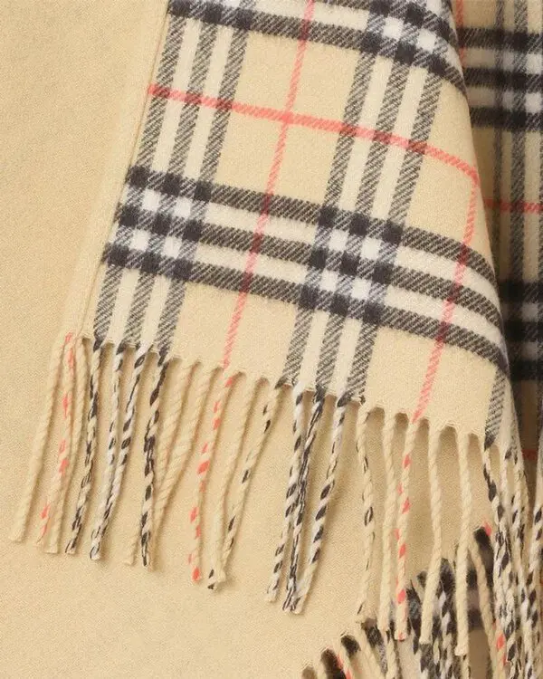 Burberry Reversible Check Wool Cape