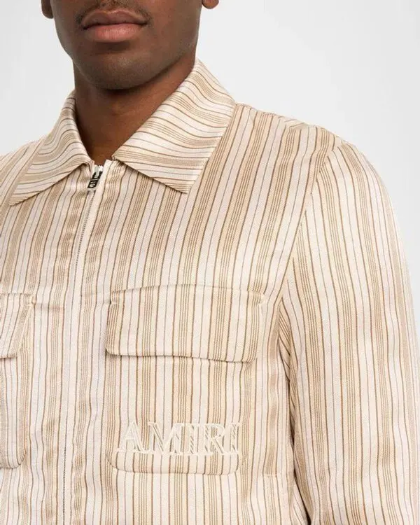 Amiri Apos;s Multi-stripe Full-zip Blouson