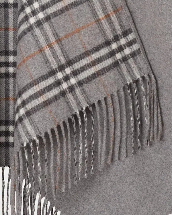Burberry Reversible Check Wool Cape