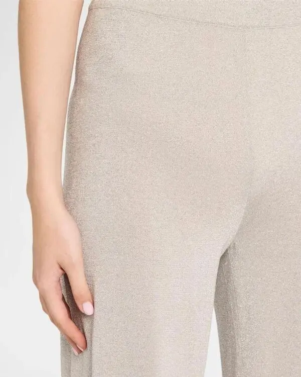 Kobi Halperin Nina Straight-leg Shimmer Knit Pants