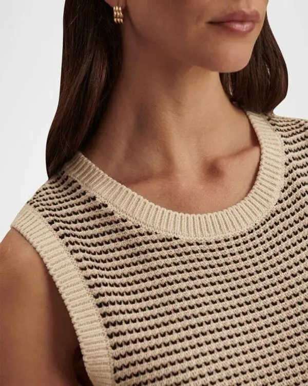 Varley Sadia Stitch-knit Midi-dress - Birch