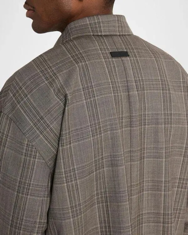 Fear Of God Apos;s Relaxed Check Wool Collared Shirt
