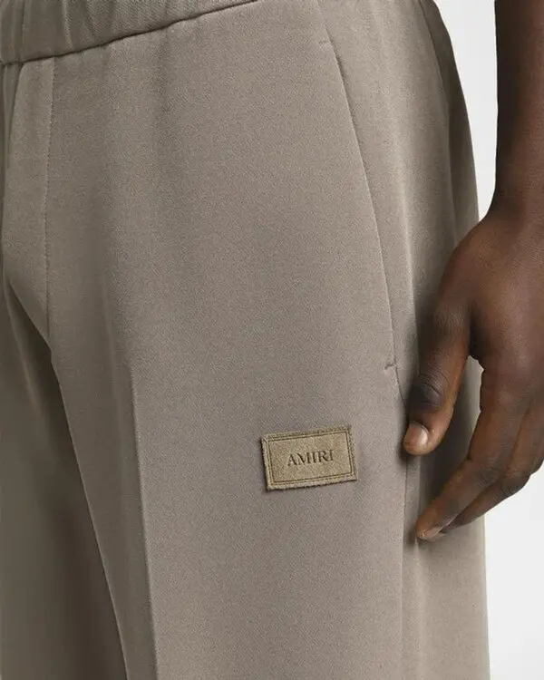 Amiri Apos;s Logo Patch Wide-leg Stretch Trousers