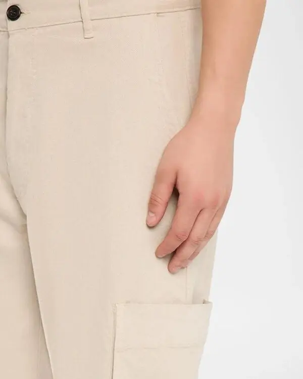 Officine Générale Apos;s Pale Grey Cotton Naim Cargo Pants