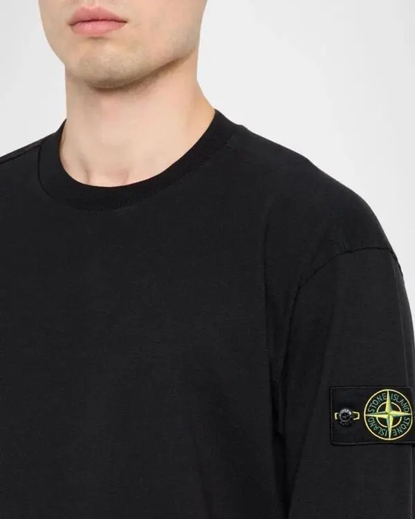 Stone Island Apos;s Compass Crewneck Sweatshirt - Black