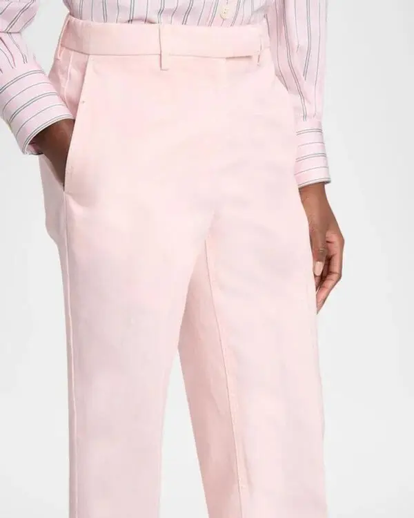 Thom Browne Cotton Twill Straight-leg Ankle Utility Trousers - Light Pink