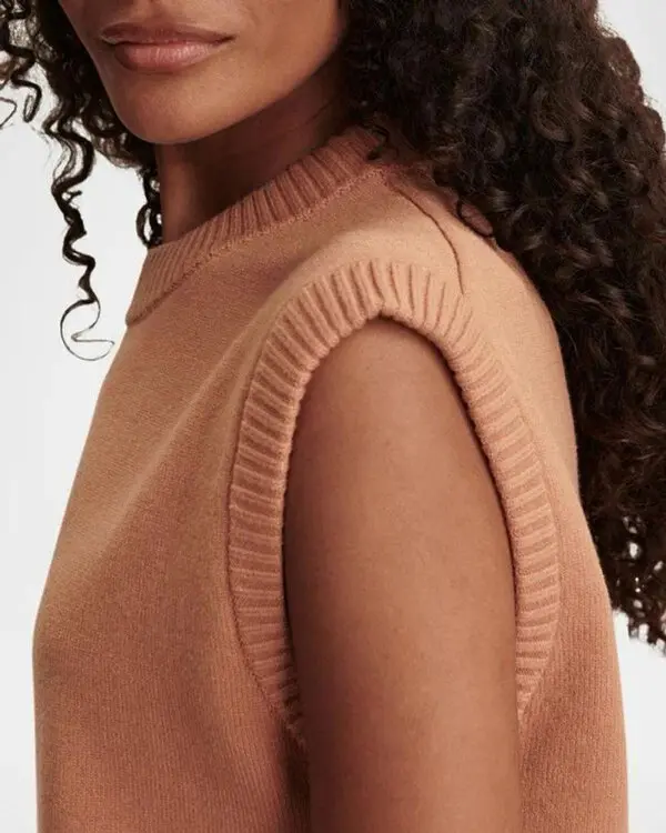 Varley Avis Namesake Knit Vest - Macaroon