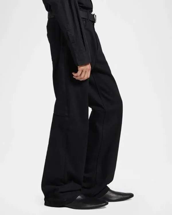 Balenciaga Apos;s Denim Wide-leg Jeans