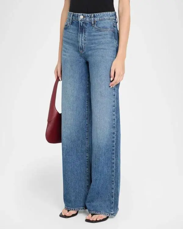 Paige Frances High-rise Wide-leg Jeans