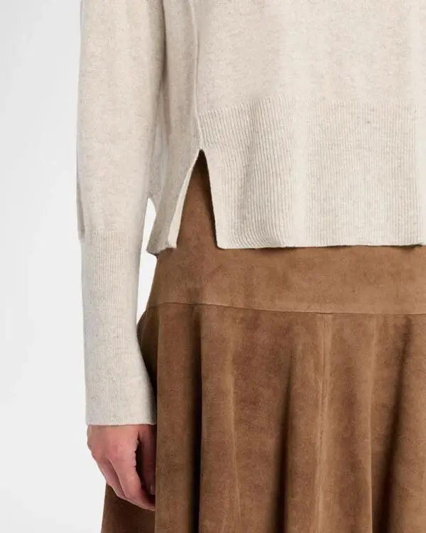 Autumn Cashmere Cashmere Crewneck Sweater - Mojave