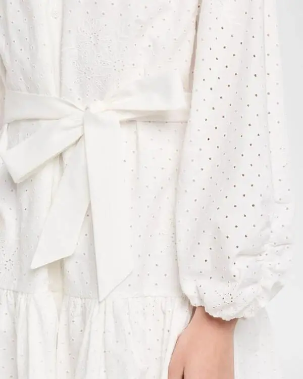 Shoshanna Andi Flounce Eyelet Mini Dress
