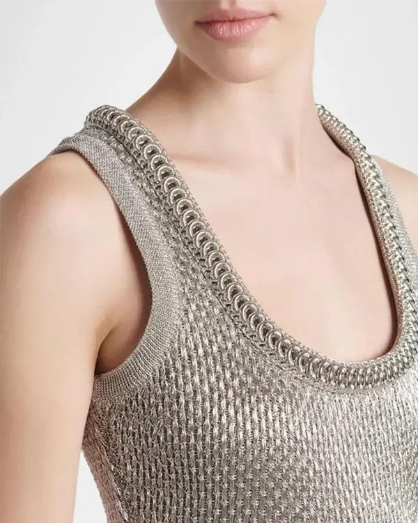 Alexander McQueen Metallic Mini Dress