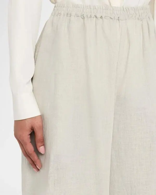 Eskandar Flared Culottes - Silvertint
