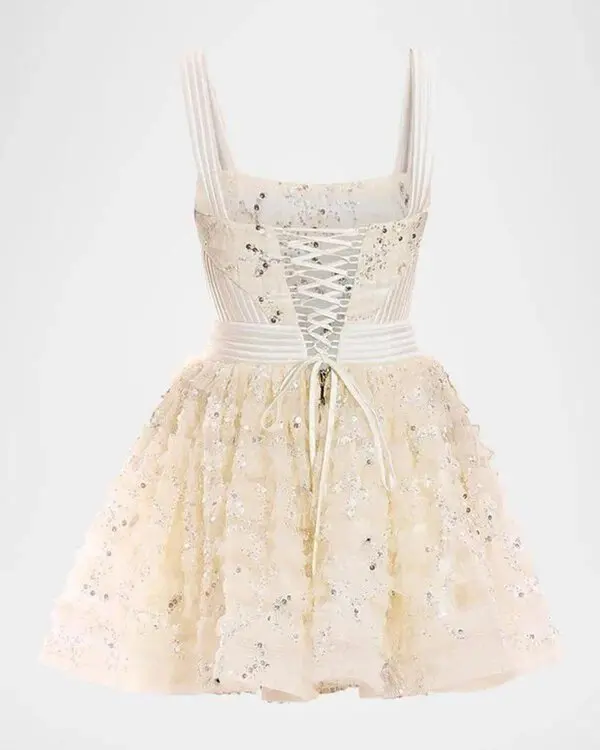 ZHIVAGO Doll Sequin-embellished A-line Mini Dress