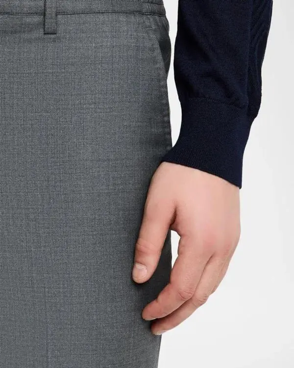 Stefano Ricci Apos;s Wool Straight Leg Flat-front Pants