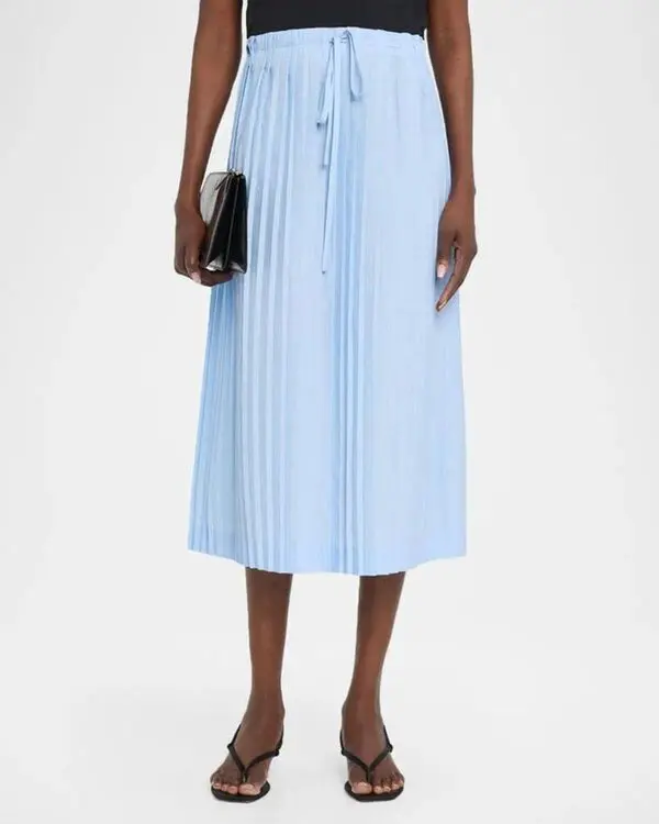 TOTEME Belted Pleated Skirt