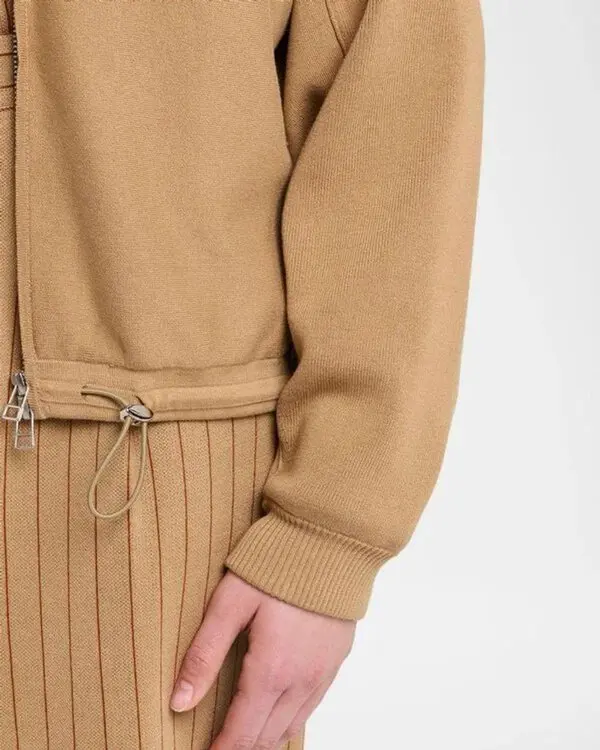 Guest In Residence Windbreaker Knit Jacket - Camel