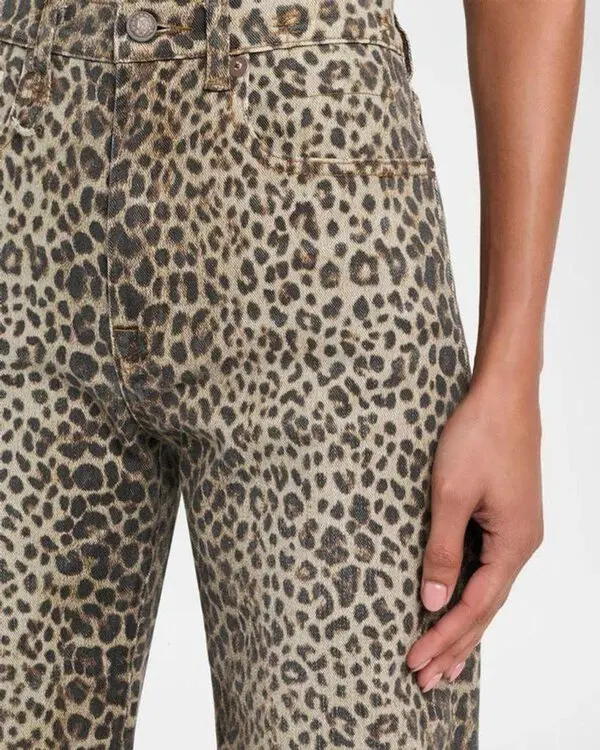 R13 Jane Wide-leg Jeans - Leopard