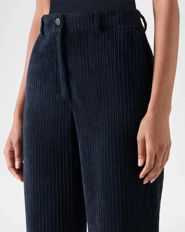 Akris Celia Techno Corduroy Pants