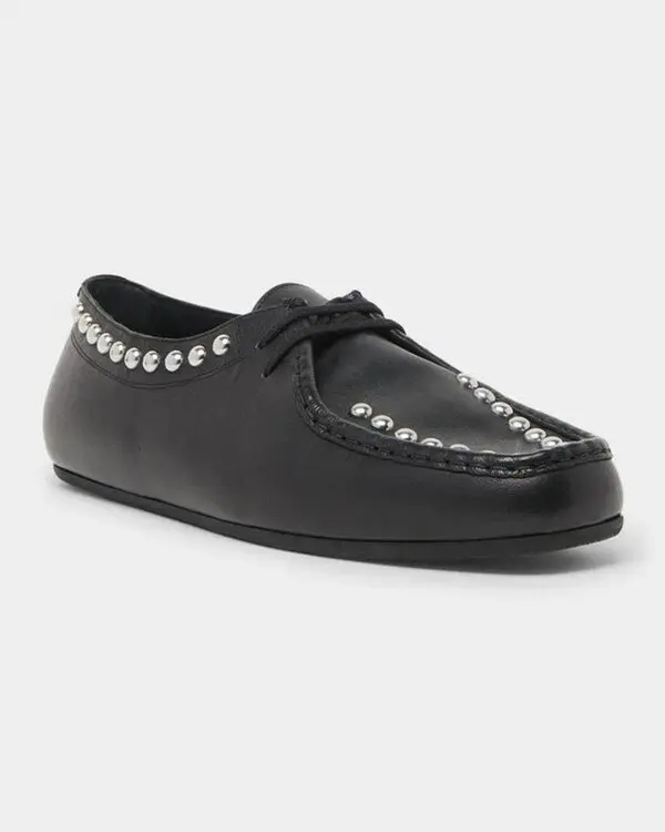 JIL SANDER Apos;s Studded Lace-up Leather Shoes