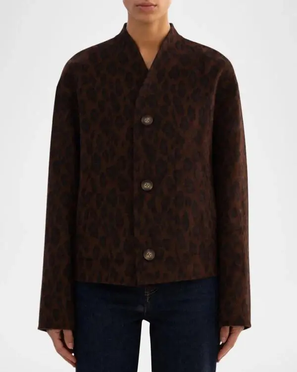LAMARQUE Hania Double-face Wool-blend Jacket