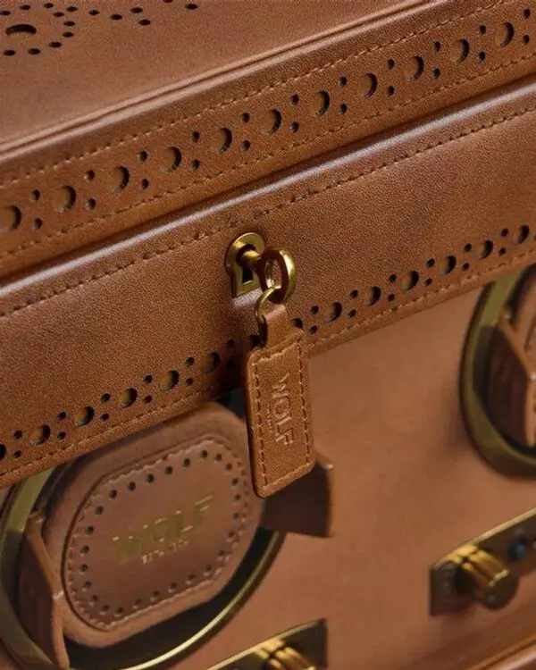 Wolf Brogue Double Watch Winder With Storage