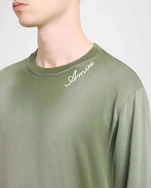 Amiri Logo-embroidered Cotton T-shirt