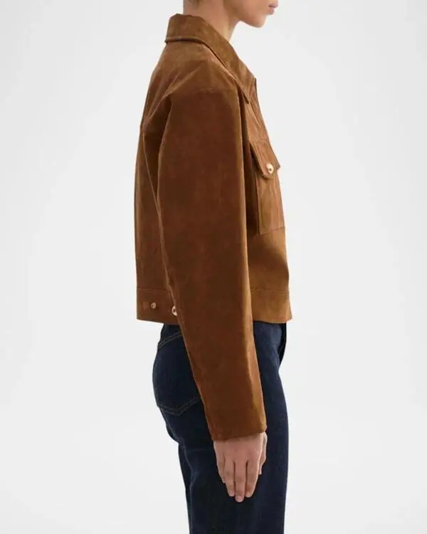 LAMARQUE Merida Suede Trucker Jacket
