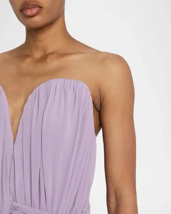 ET OCHS Vivienne Strapless Draped Mini Dress