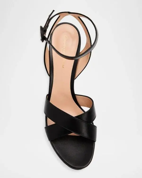 GIANVITO ROSSI Crisscross Ankle-strap Platform Sandals