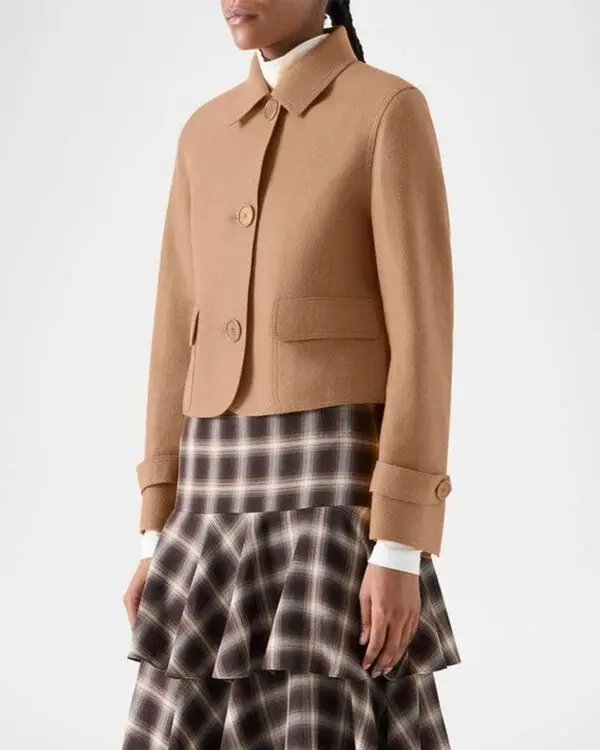 Akris Boxy Wool-blend Jacket