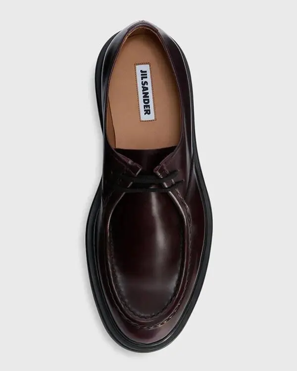 JIL SANDER Apos;s Leather Moccasin Derby Shoes