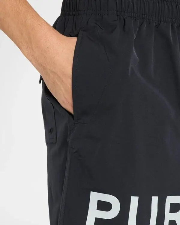 PURPLE BRAND Apos;s All Round Split-logo Swim Trunks