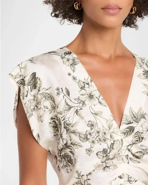 Johnny Was Delcie Printed Midi Dress