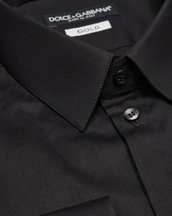 Dolce & Gabbana Apos;s Stretch-cotton Point Collar Button-front Shirt