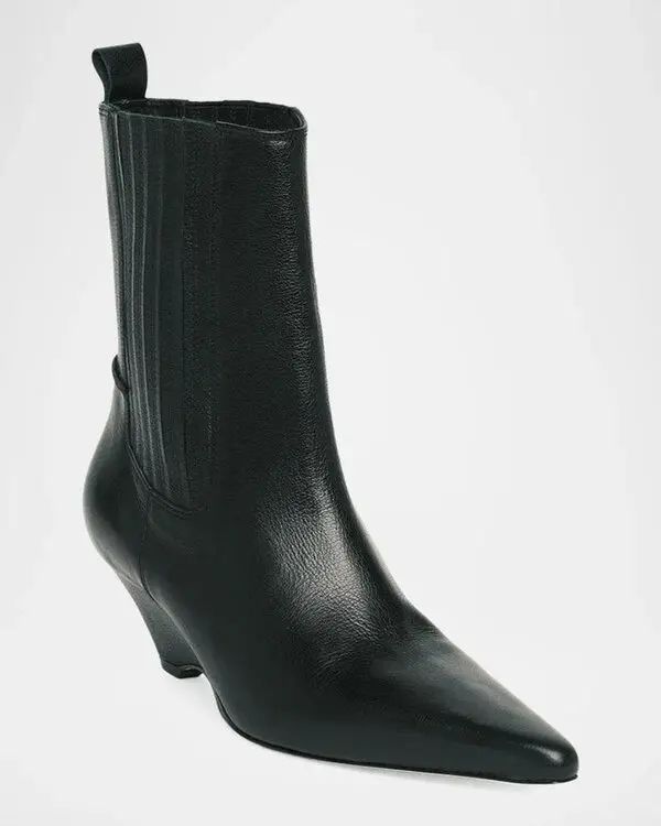 Cinq À Sept 60mm Parker Curved Wedge Ankle Boots
