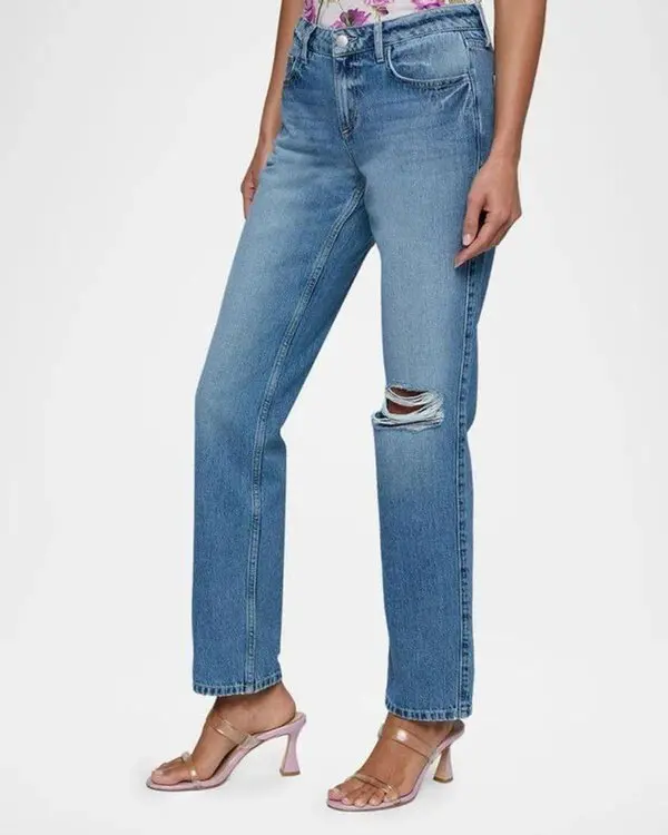 L & APOS;AGENCE Armida Low-rise Slouchy-straight Jeans