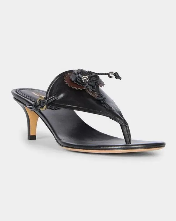 Isabel Marant Étoile 60mm Ekyne Leather Thong Sandals