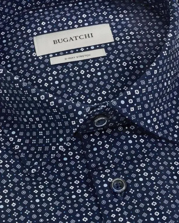 Bugatchi Apos;s Geometric Stretch-cotton Shirt