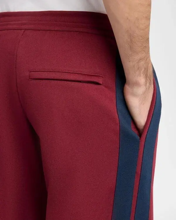 Alexander McQueen Apos;s Technical Loopback Wide Leg Track Pants