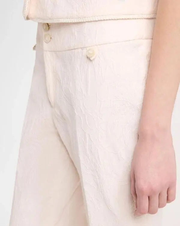 Etro Floral Jacquard Straight-leg Ankle Trousers