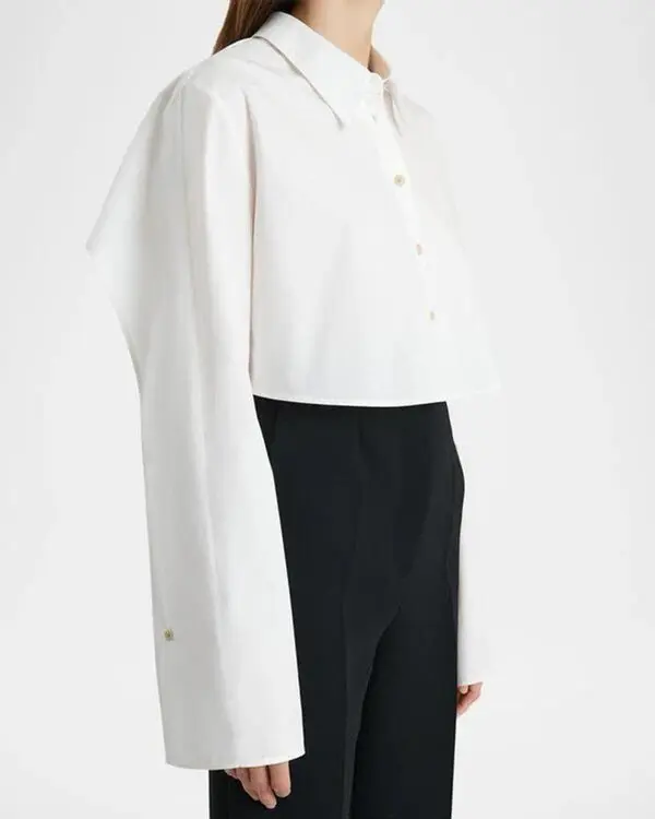 Khaite Fritz Cropped Cotton Top