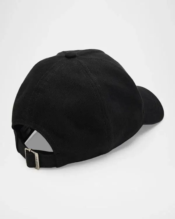 Saint Laurent Apos;s Cassandre Cotton Denim Twill Baseball Cap - Black