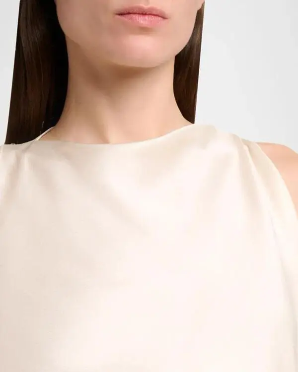 Victoria Beckham Sleeveless Draped Dress - Ore