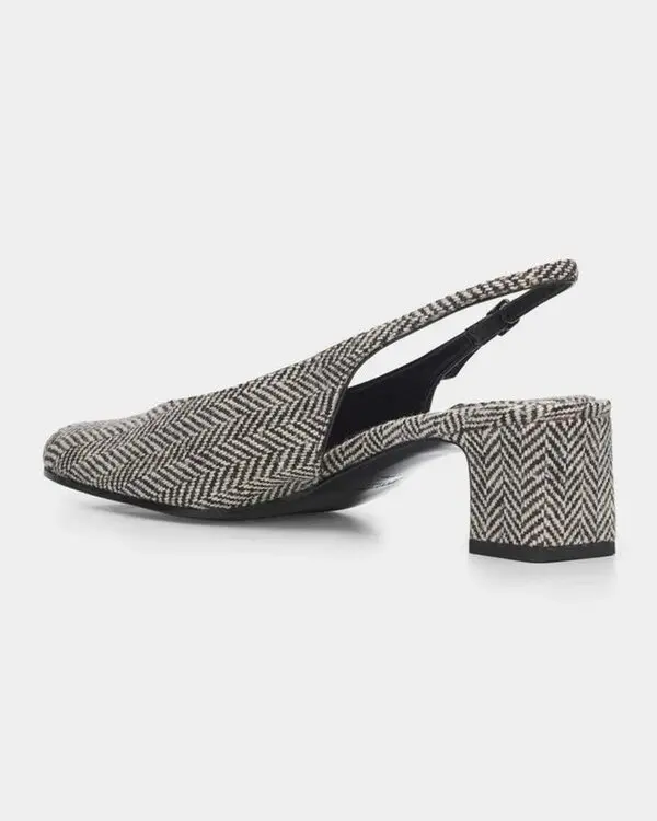 JIMMY CHOO Eyla 45mm Herringbone Slingback Pumps