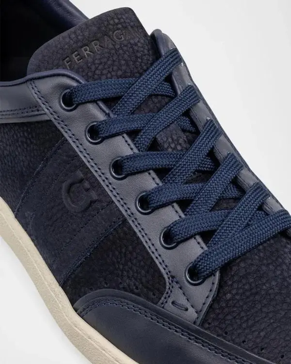 FERRAGAMO Apos;s Sergio Leather Gancio Low-top Sneakers